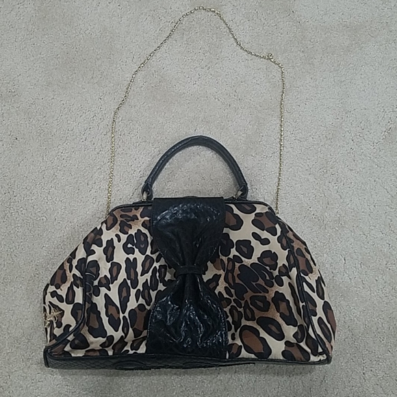 Jessica Simpson | Bags | Jessica Simpson Cheetah Print Bow Doctors Bag ...